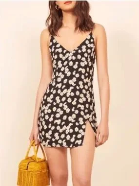 Reformation | Dresses | Reformation Marlowe Mini Slip Daisy Chain Dress ...